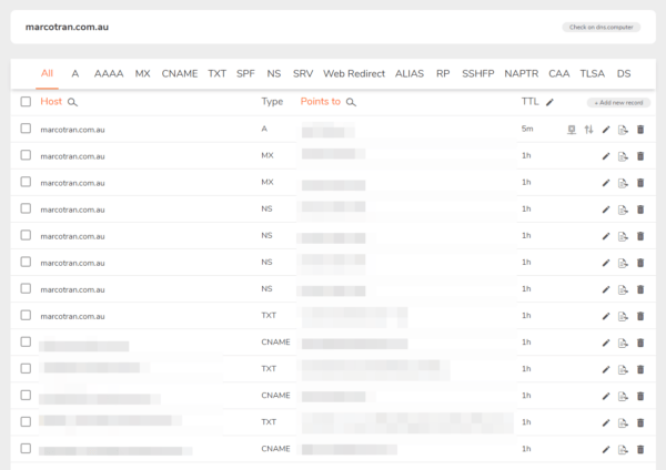 HOW TO MANAGE YOUR WEBSITE DNS ENTRIES