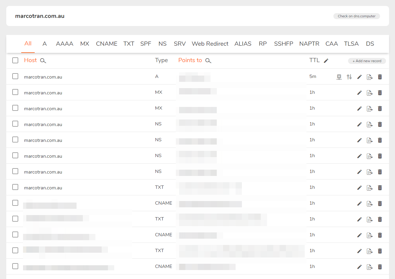 HOW TO MANAGE YOUR WEBSITE DNS ENTRIES