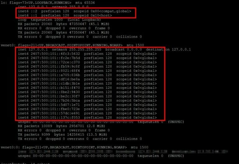 DISABLING IPV6 ON THE VPS - FASTER INTERNET CONNECTION SPEEDS