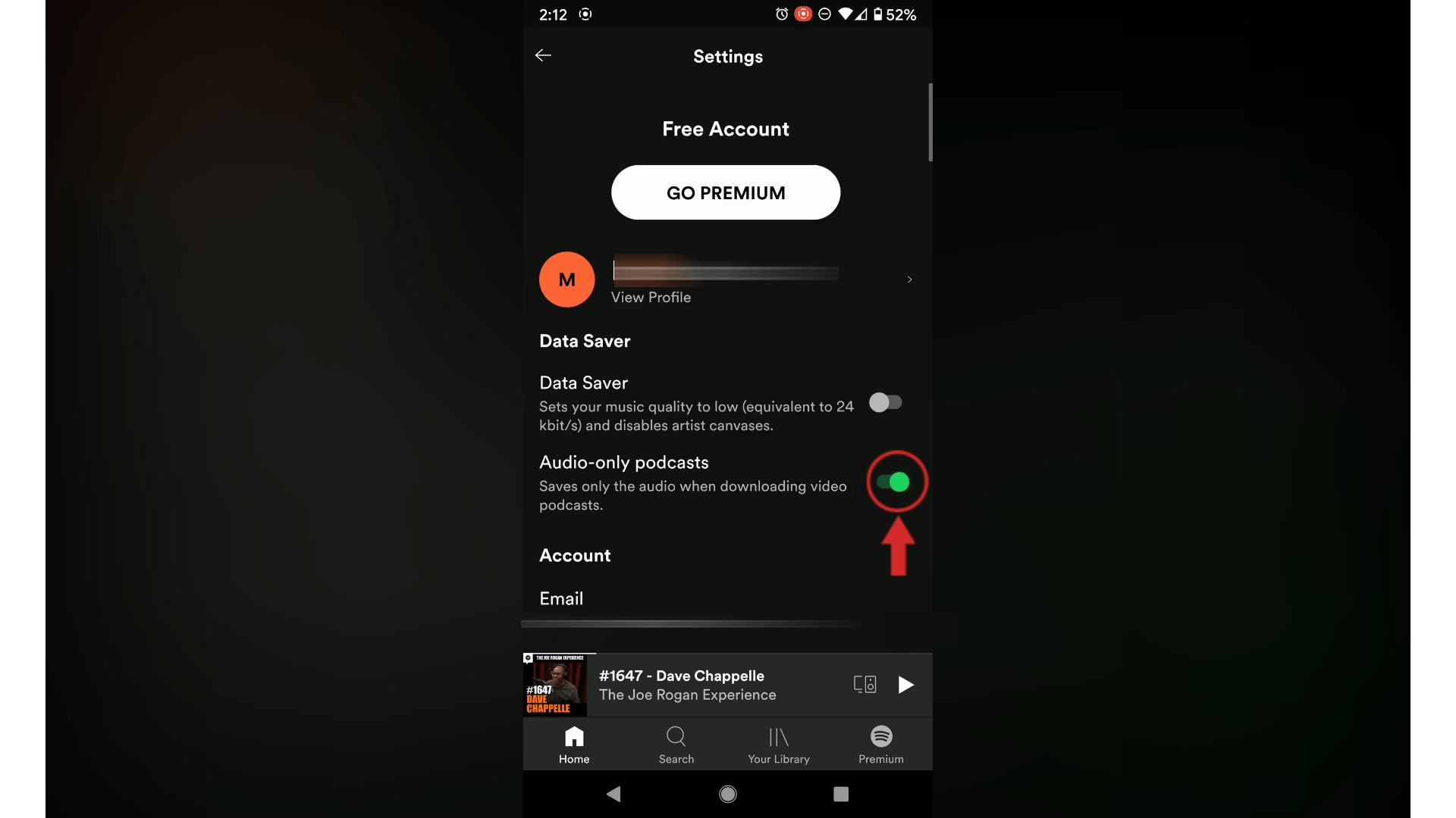 HOW TO SAVE AUDIO ONLY PODCASTS ON SPOTIFY