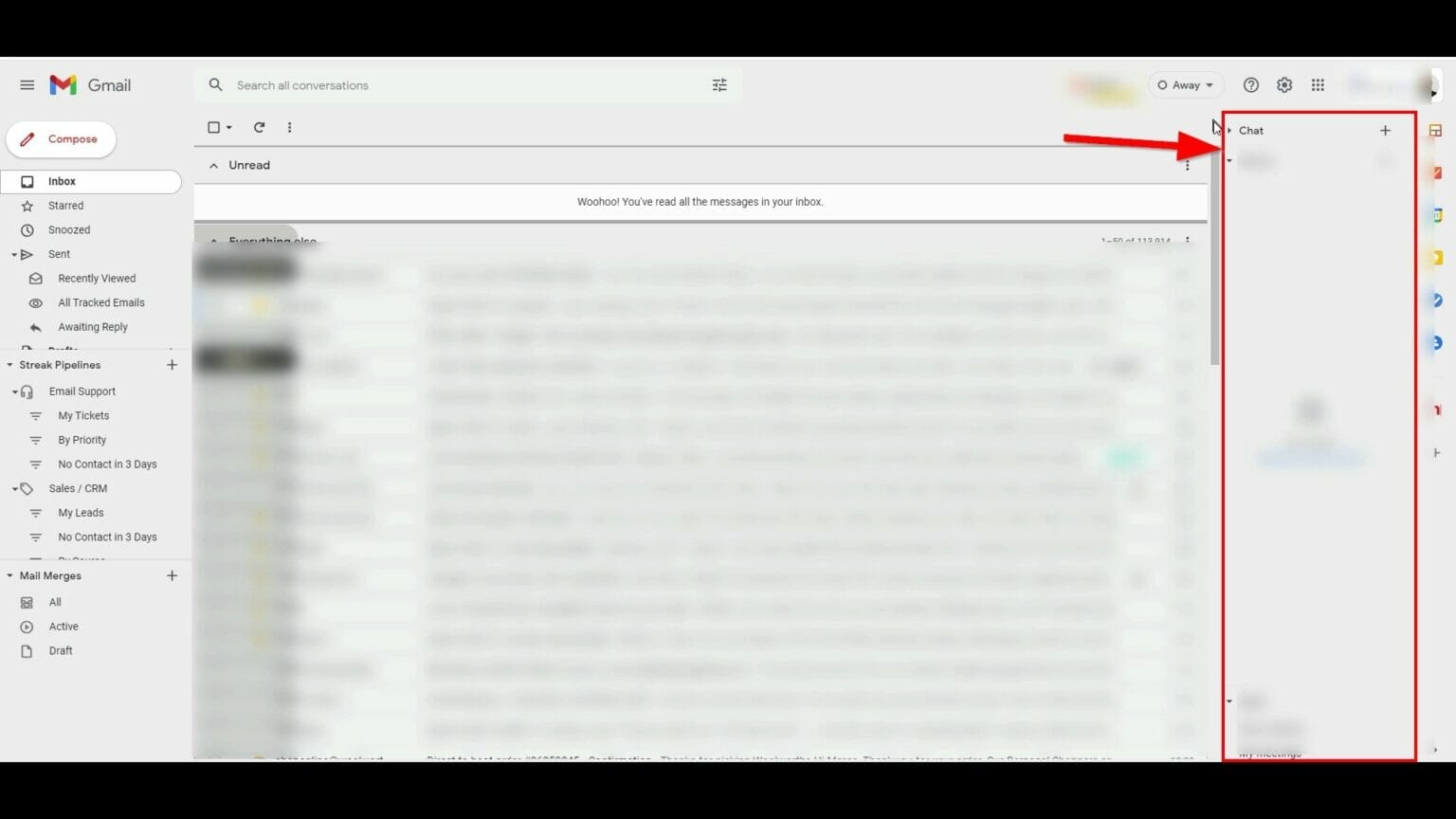 HOW TO REMOVE GMAIL CHAT AND ROOMS TABS ON MOBILE AND BROWSER
