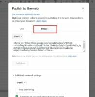 HOW TO EMBED A GOOGLE SHEET ON A WEBSITE