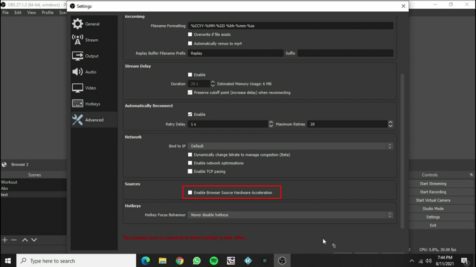 HOW TO FIX OBS BROWSER SOURCE NOT DISPLAYING