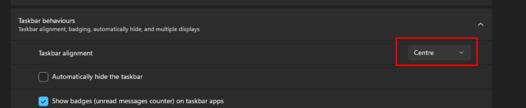 HOW TO CHANGE THE WINDOWS 11 TASKBAR ICONS LOCATION