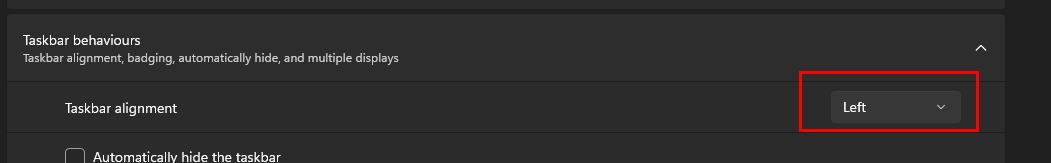 HOW TO CHANGE THE WINDOWS 11 TASKBAR ICONS LOCATION