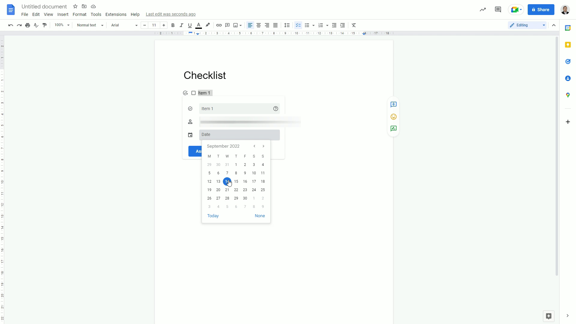 CREATE A GOOGLE TASK FROM A GOOGLE DOC CHECKLIST