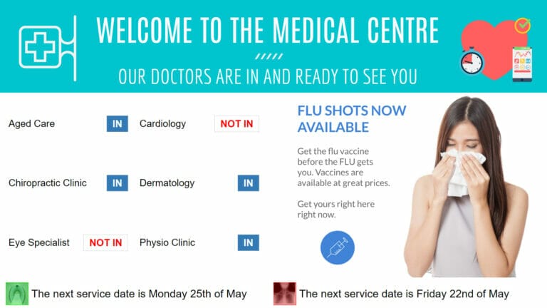 WE BUILT A DIGITAL SIGNAGE PRODUCT FOR MEDICAL CENTRES