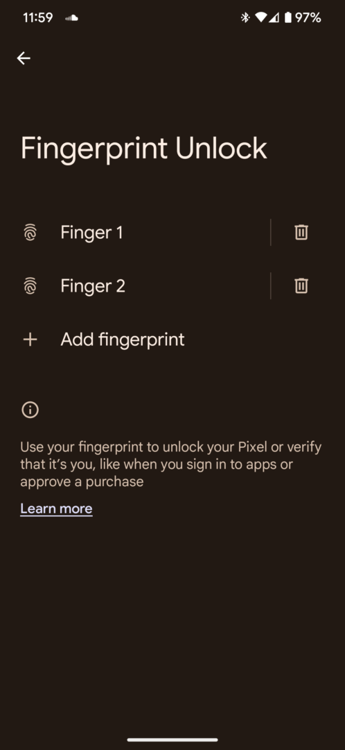 HOW TO ADD MULTIPLE FINGERPRINTS IN ANDROID GOOGLE PIXEL
