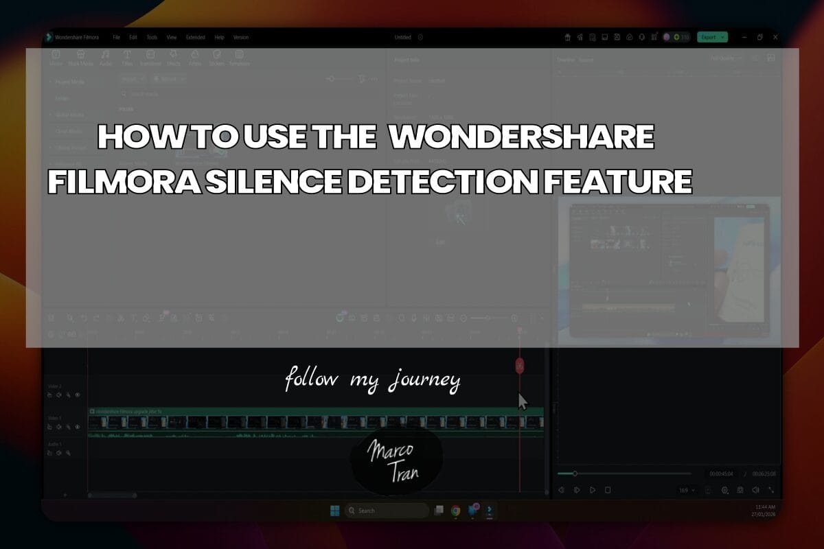 HOW TO USE THE WONDERSHARE FILMORA SILENCE DETECTION FEATURE